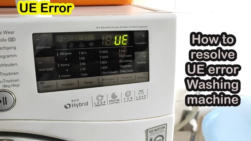 UE Code on Samsung Washing Machine: Quick Fix Guide
